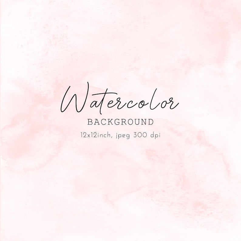 Pink Watercolor Background Digital Paper Digital Watercolor Background ...