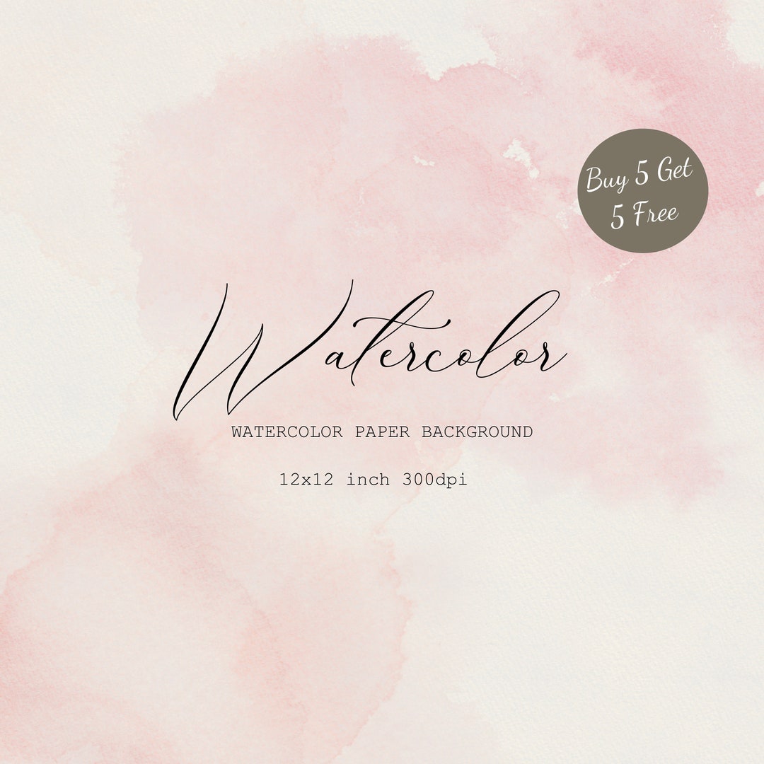 Blush Pink Watercolor Texture: Abstract Background Clipart (digital ...