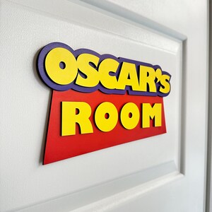 Toy Room Door Name Sign, Story Sign for a Birthday Party, Nursery Decor ...