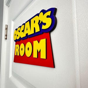Toy Room Door Name Sign, Story Sign for a Birthday Party, Nursery Decor ...