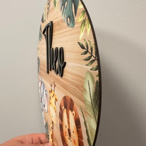 Safari Theme Door Sign, Jungle Animals Baby Room Decor, Lion Theme ...