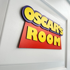 Toy Room Door Name Sign, Story Sign for a Birthday Party, Nursery Decor ...