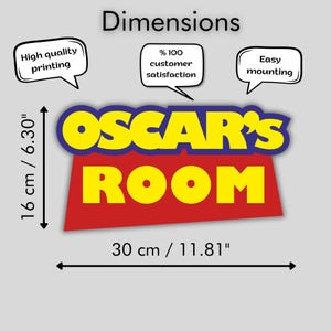Toy Room Door Name Sign, Story Sign for a Birthday Party, Nursery Decor ...