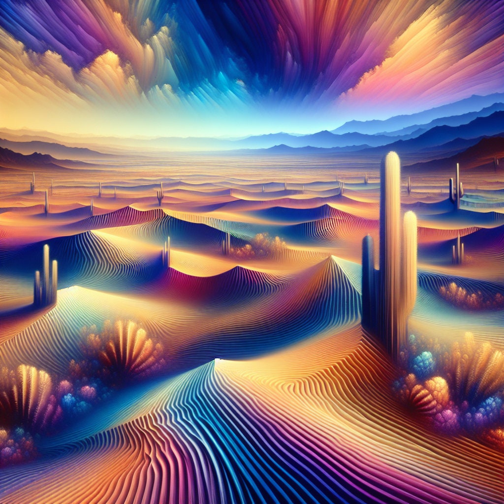 Abstract Desert Landscape Print, Minimalist Earth Tones (digital ...