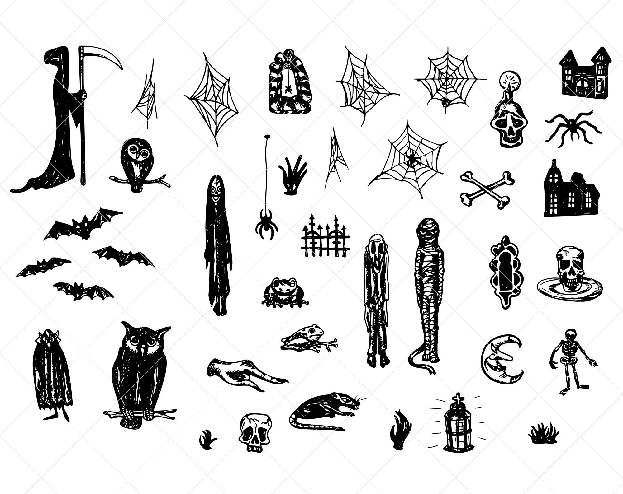 Halloween SVG Vector Bundle - Etsy