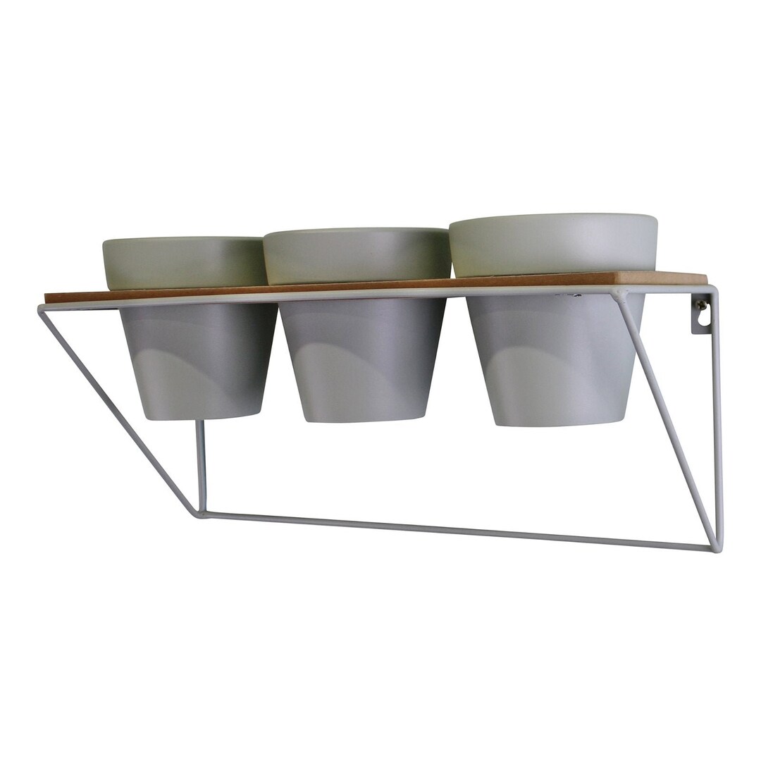Potting Shed Triple Plant Pot Shelf Green - Etsy