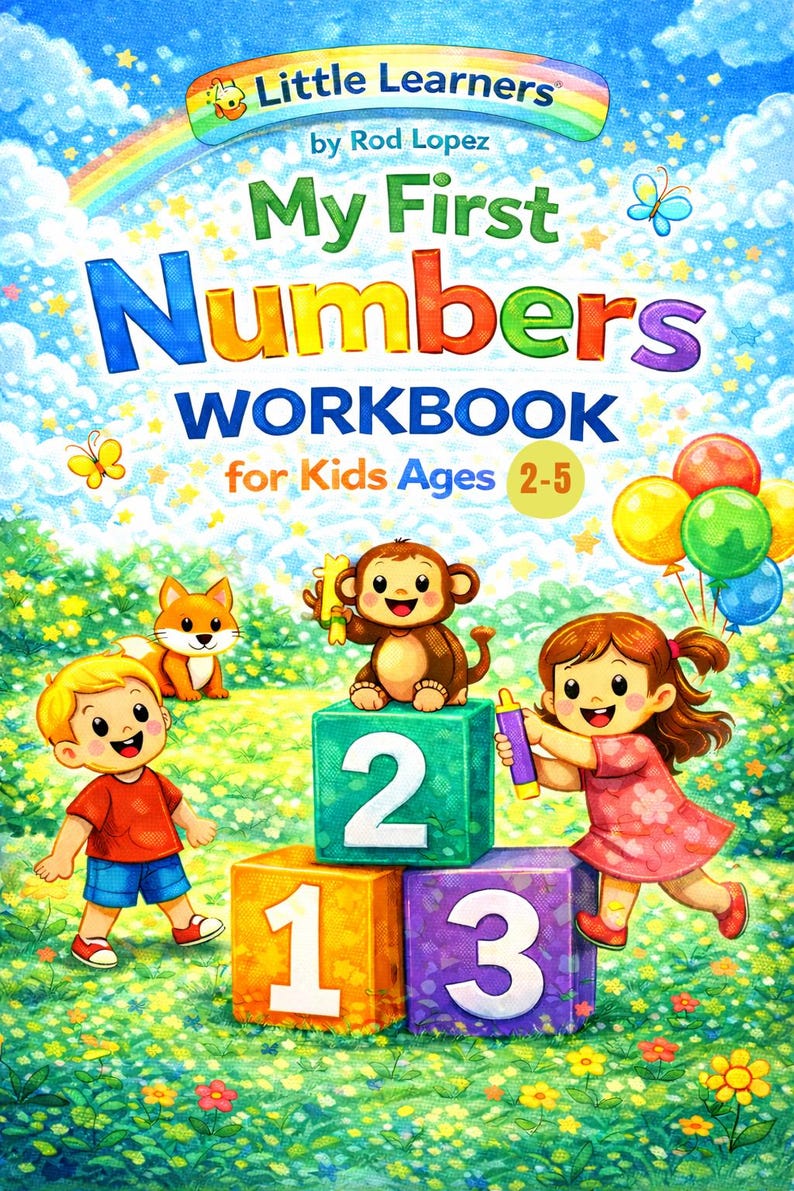 My First Numbers Workbook for Kids Ages 2 to 5 - Etsy