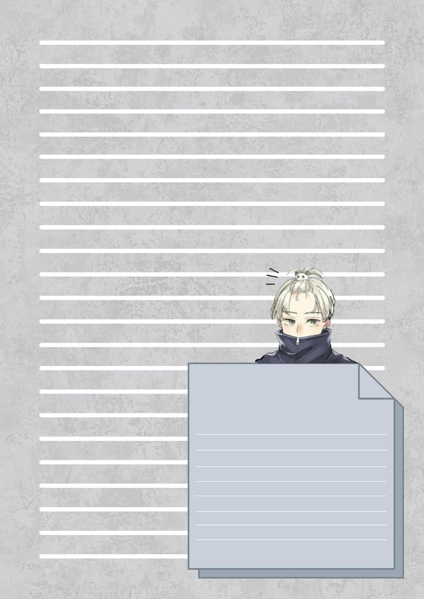 Digital Planner / Digital Notebook / Anime Style / Inumaki Toge - Etsy