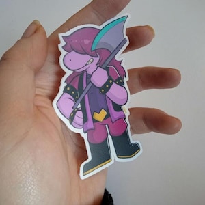 Deltarune Kris and Lanser Premium Stickers - Etsy