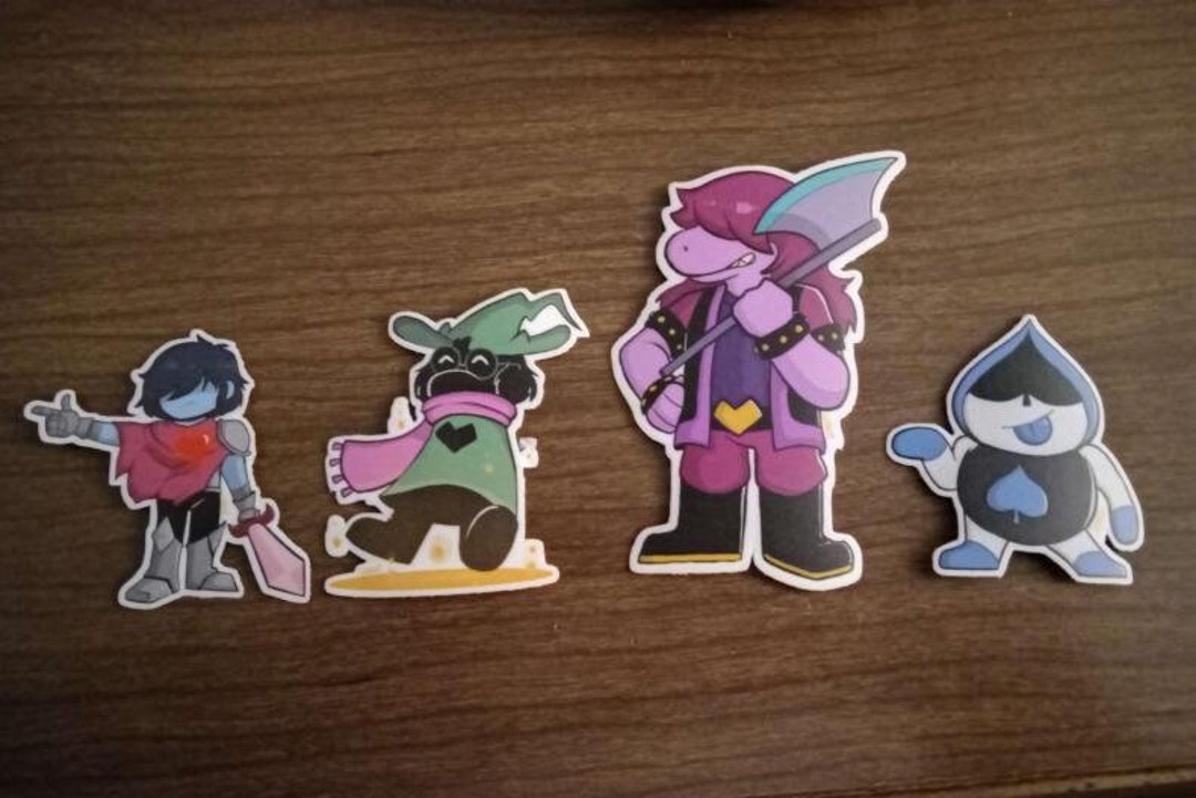 Deltarune Kris and Lanser Premium Stickers - Etsy
