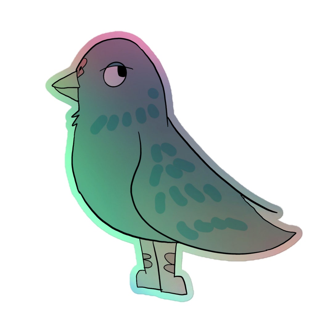 Pigeon Holographic Stickers / Vinyl Decal / Bird Lover / Birthday Gift ...