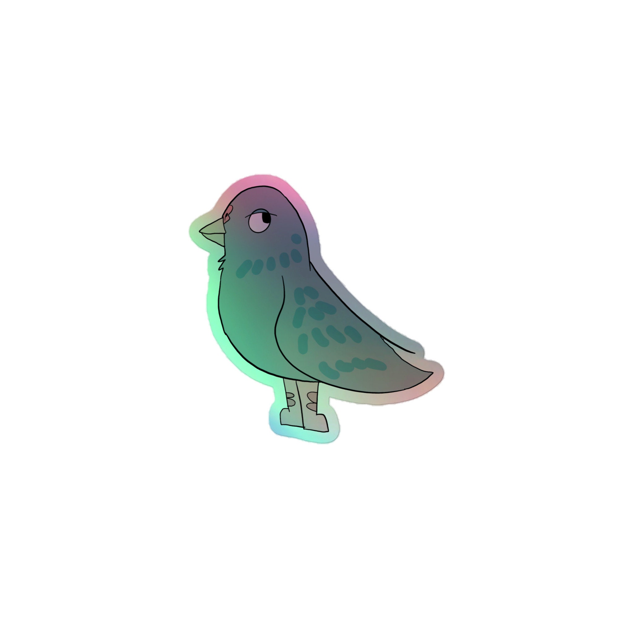 Pigeon Holographic Stickers / Vinyl Decal / Bird Lover / Birthday Gift ...