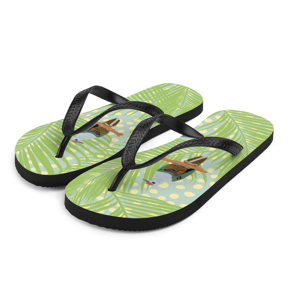Purple Dove Bird Flip-flops / Australian Thongs / Beach Jandals ...