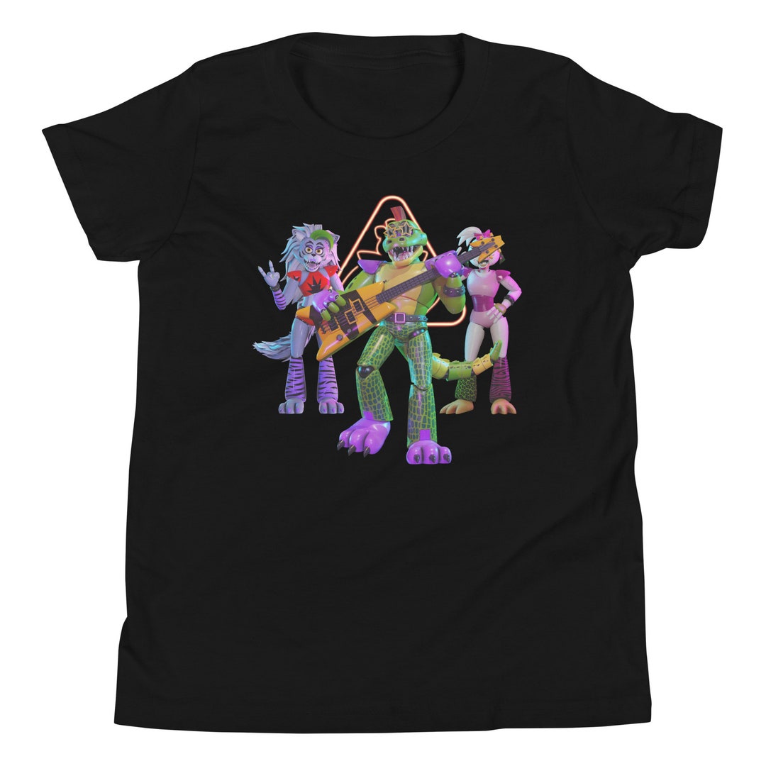 Five Nights at Freddy's Kids Glamrock Crew T-shirt / Animatronics ...