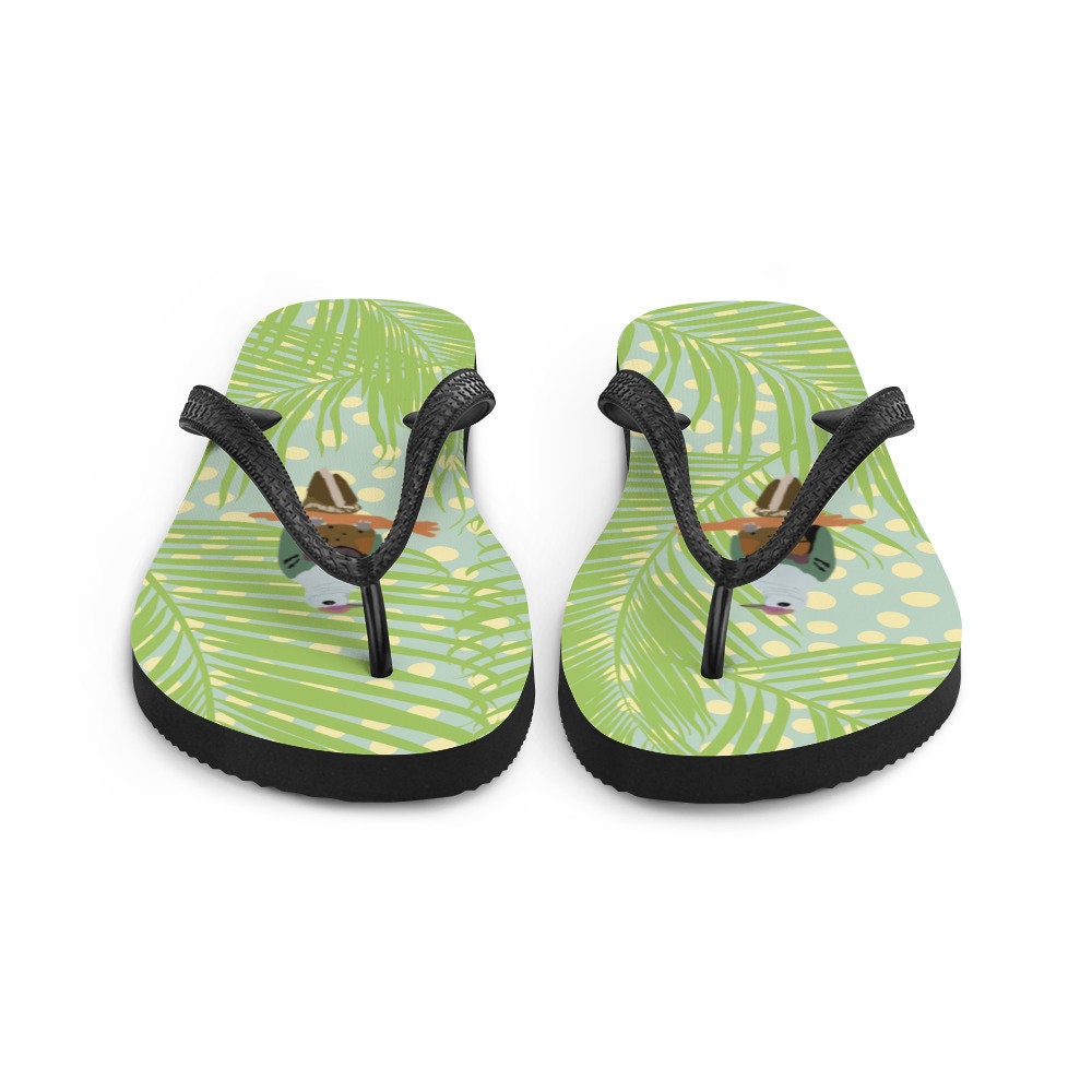 Purple Dove Bird Flip-flops / Australian Thongs / Beach Jandals ...