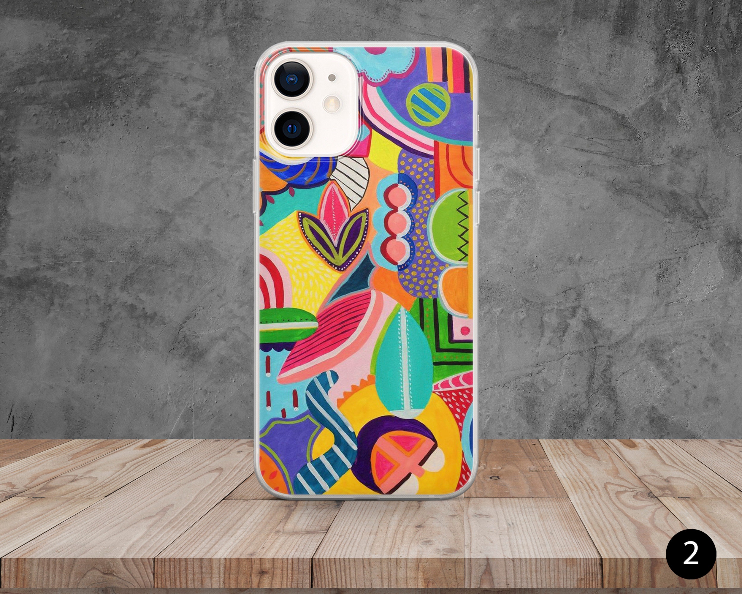 Pop Art Phone Case, Abstract Indie Cover for iPhone 14 Max, 13, 12, 11 ...