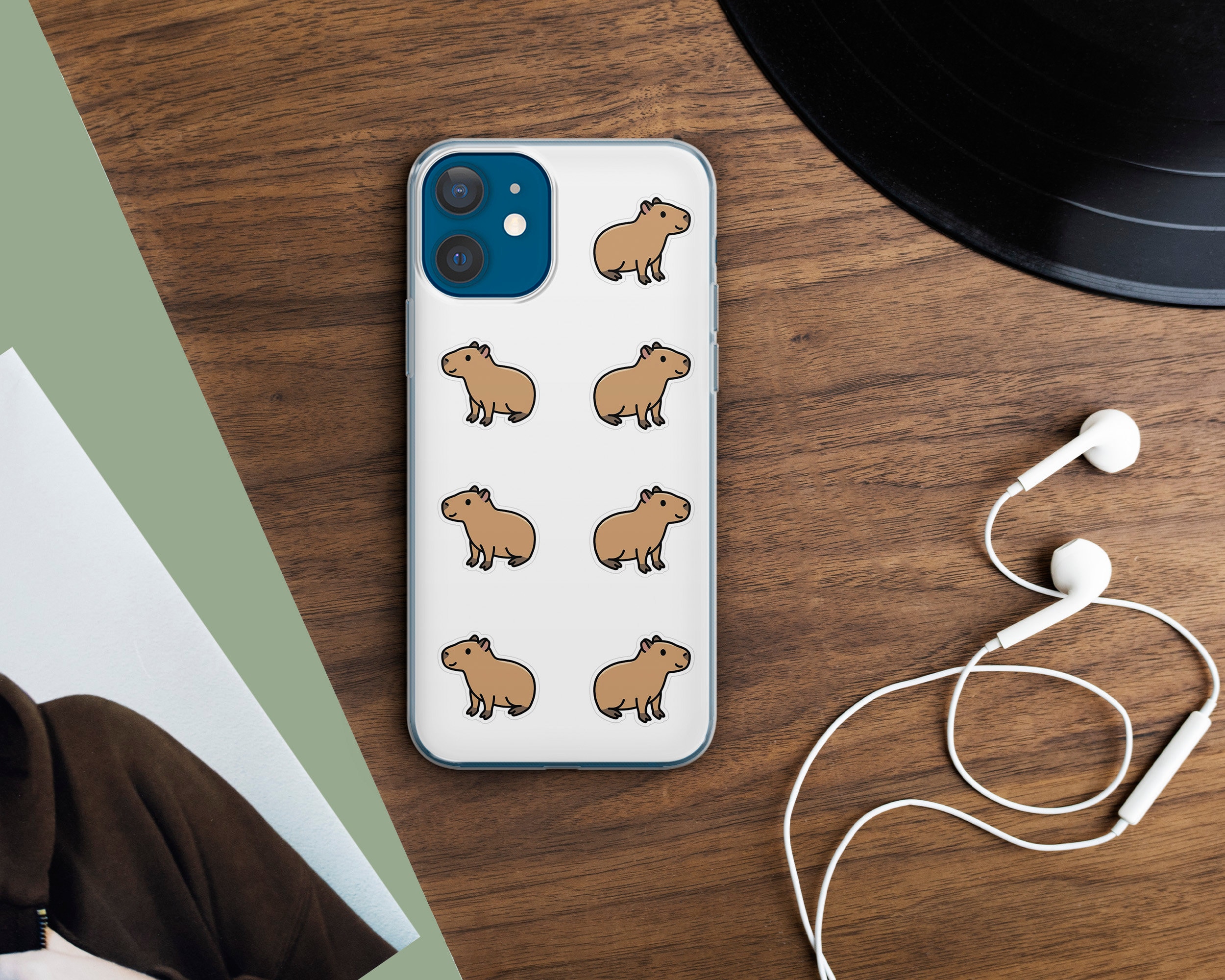 Cute Capybara Phone Case, Animal Cover for iPhone 14 Max, 13, 12, 11 ...