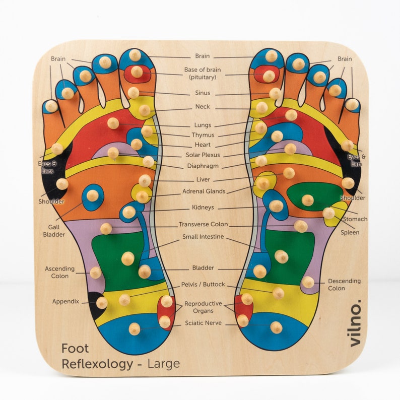 Foot Reflexology Wooden Mat, Foot Massager, Massage Gift, Unique Gift ...