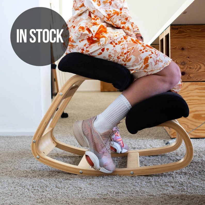 Unique Office Kneeling Chair, Wooden Ergonomic Chair for Office, Gaming ...