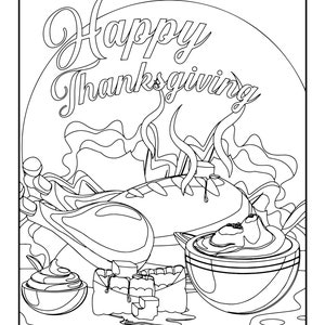 Thanksgiving Coloring Pages for Kids | Printable Download | Fall ...
