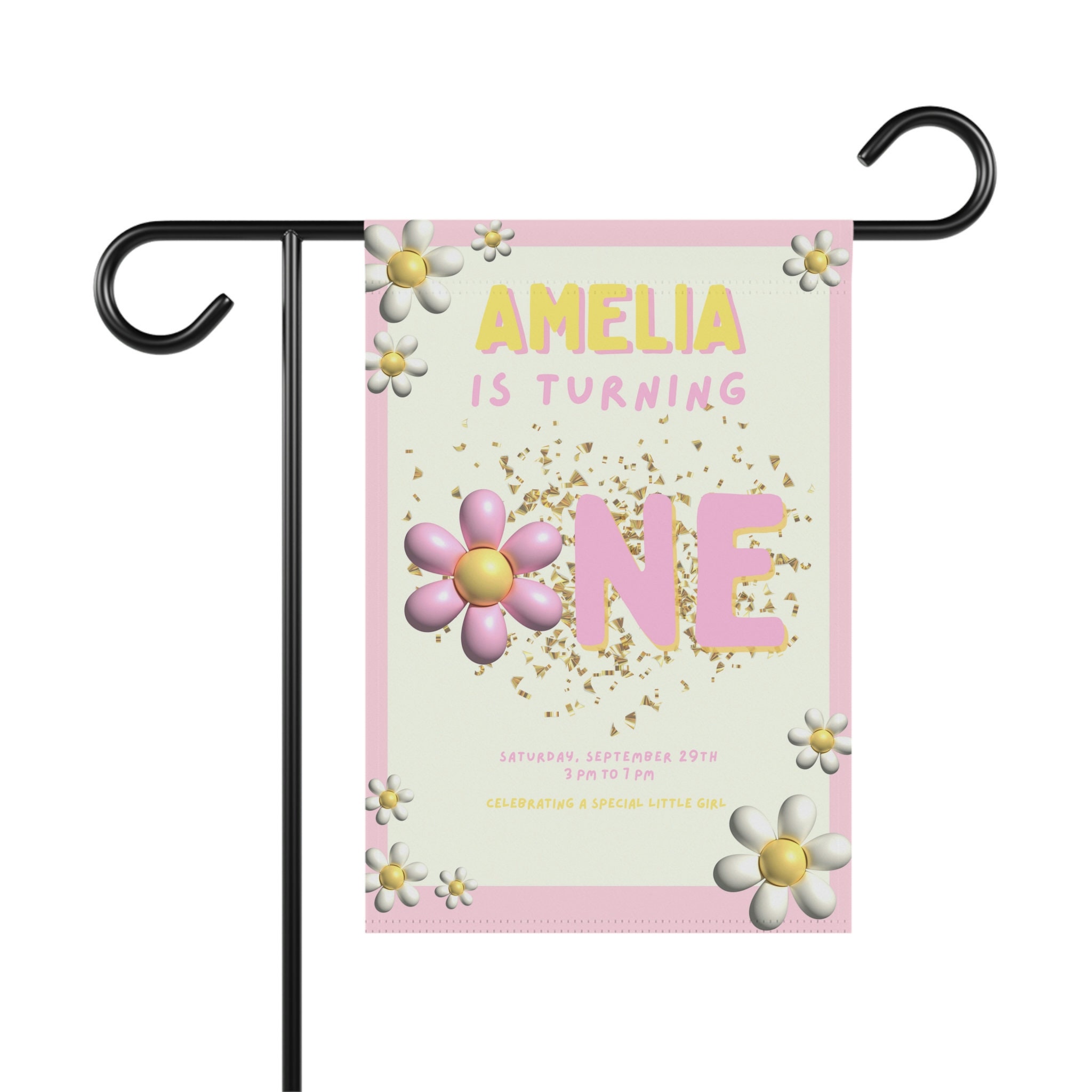 1st Birthday Sign Personalized Birthday Flag Banner Customized ...