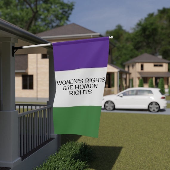 Suffragettes Women's Rights Are Human Rights Flag - Etsy