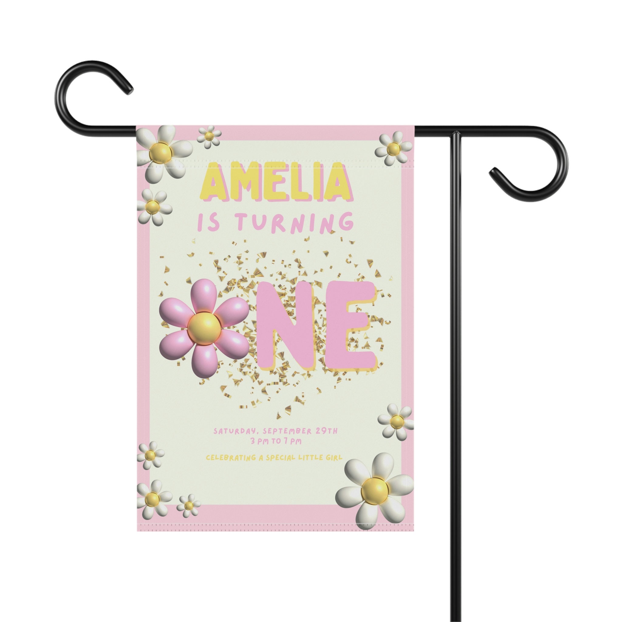 1st Birthday Sign Personalized Birthday Flag Banner Customized ...