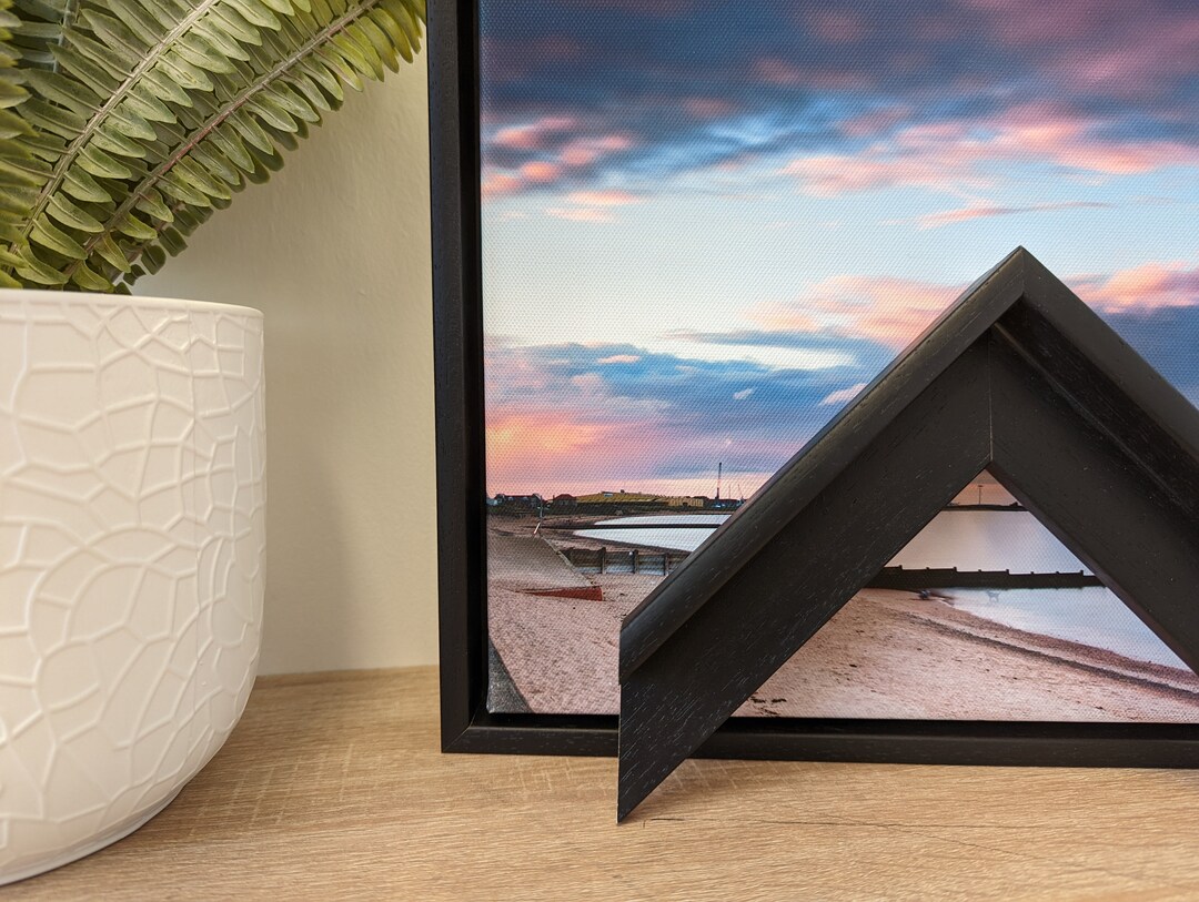 Black Stain Canvas Floater Frame 25mm Deep | Canvas Floater Frames for ...