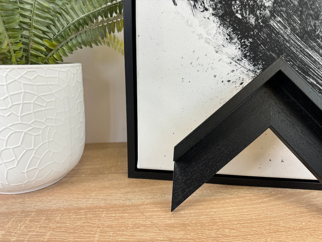 Black Stain Canvas Floater Frame 22mm Deep | Canvas Floater Frames for ...