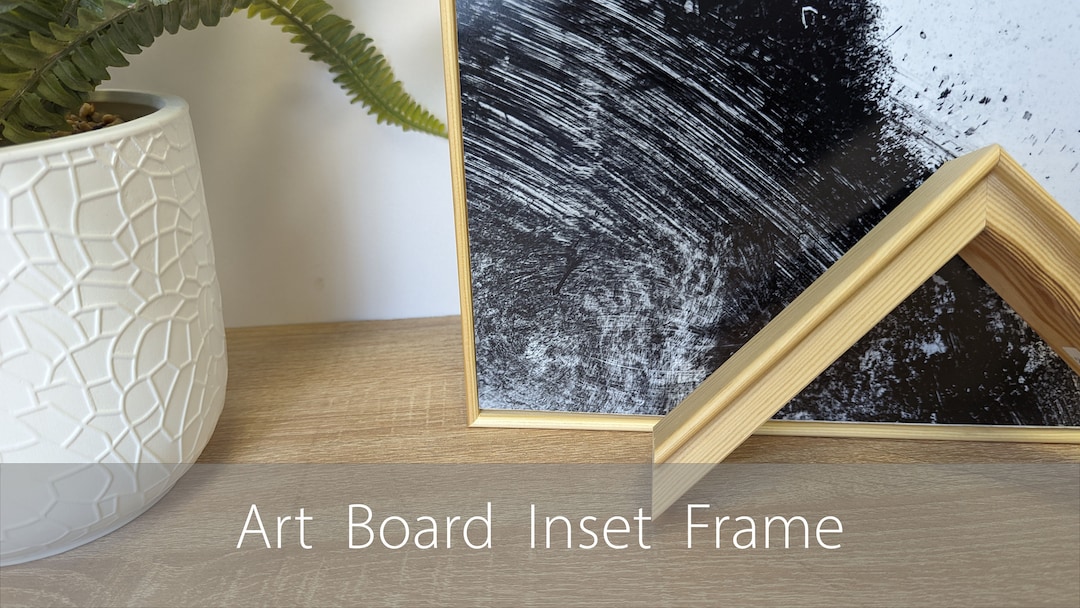 Canvas Art Board Frame | Barefaced Inset Frame | Inset Frame for 3-5mm ...