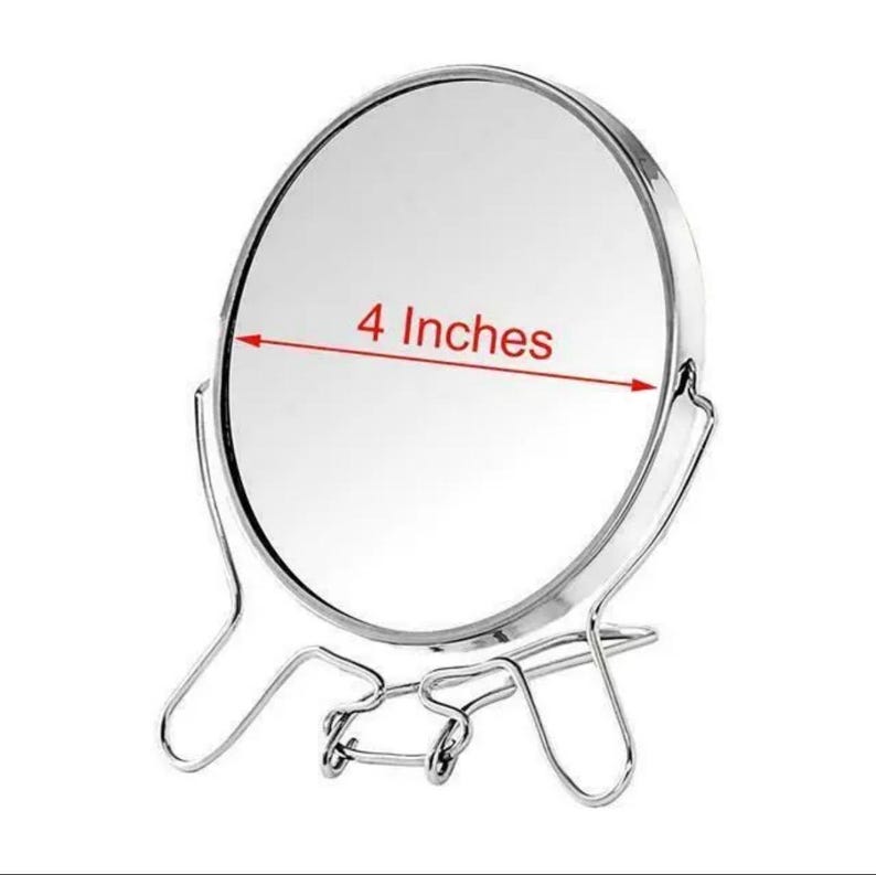 Face Mirror Cosmetic Folding Magnify Make up Travel Vanity Shaving Bath ...