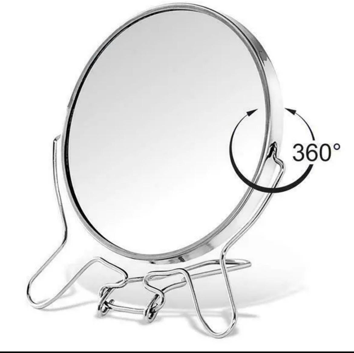 Face Mirror Cosmetic Folding Magnify Make up Travel Vanity Shaving Bath ...