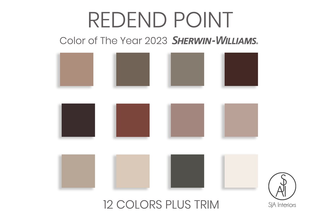 Redend Point Color Palette Sherwin Williams E-design - Etsy
