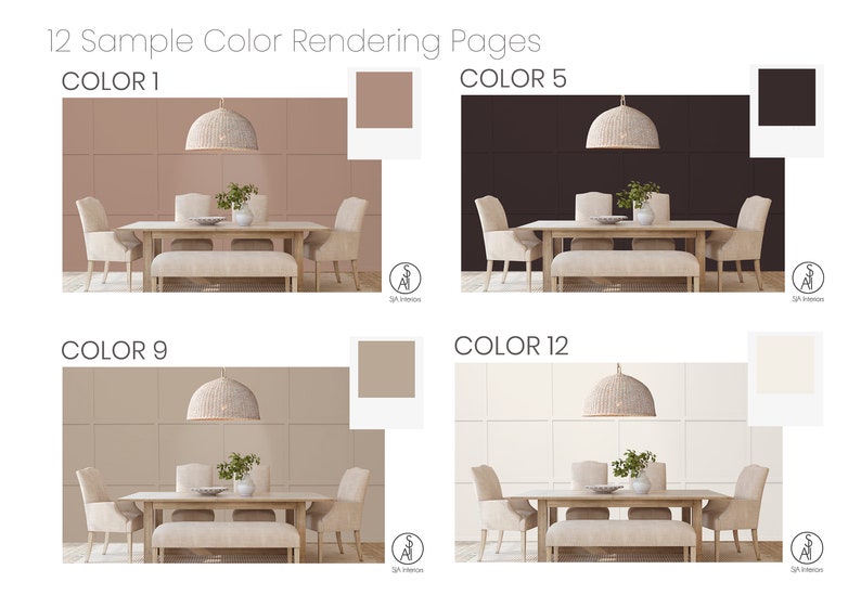 Redend Point Color Palette Sherwin Williams E-design - Etsy