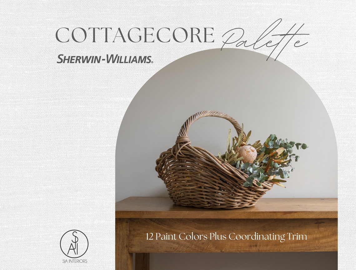 Cottagecore Paint Palette Sherwin Williams Interior Paint Colors ...