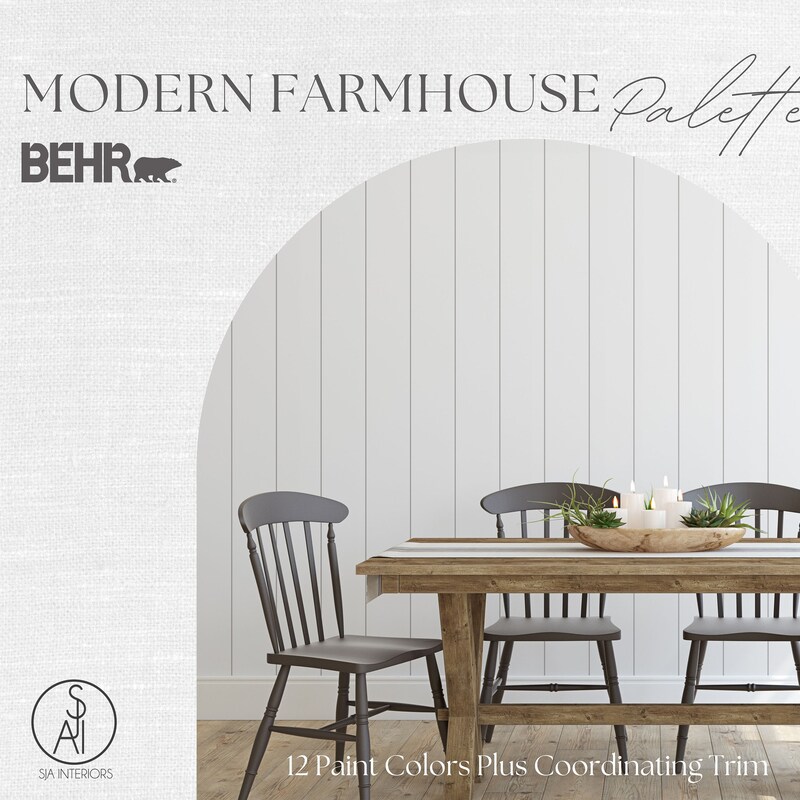 Farmhouse Color Palette Behr - Etsy