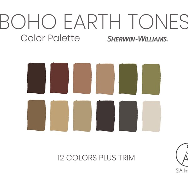 Sherwin Williams Earth Tones - Etsy