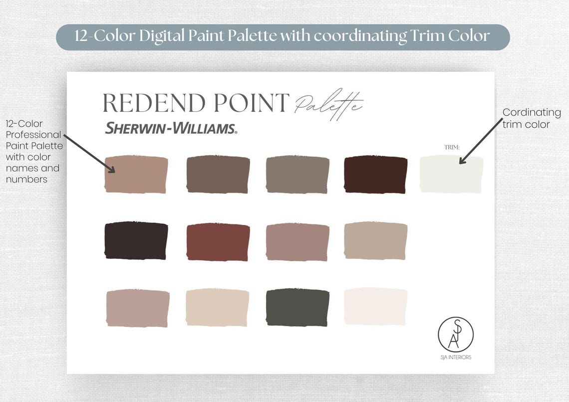 Redend Point Color Palette | Sherwin Williams | E-design | Professional ...