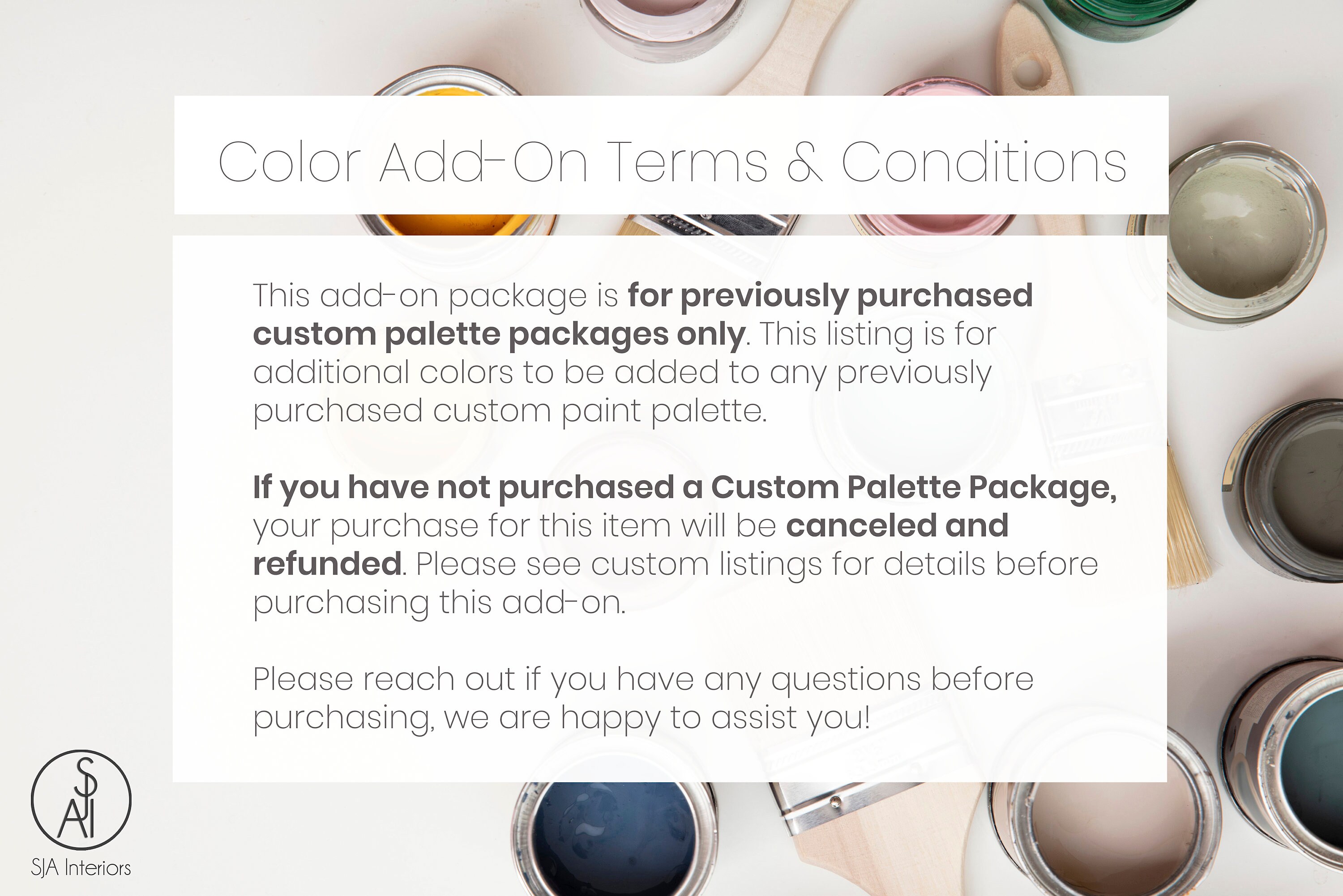 2 Color Color Add-on for Custom Palettes - Etsy