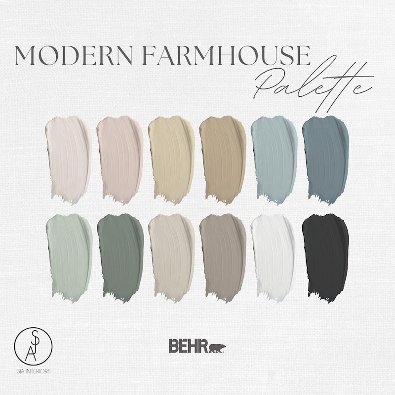 Farmhouse Color Palette - Etsy
