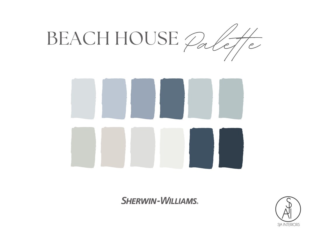 Beach House Paint Palette | Sherwin Williams | Interior Paint Colors ...