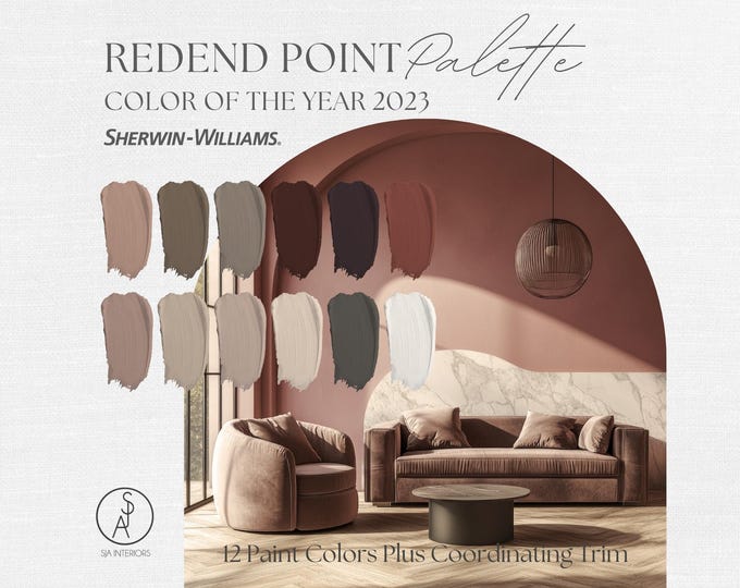 Sherwin Williams 2023 Color of the Year Redend Point Complementary ...