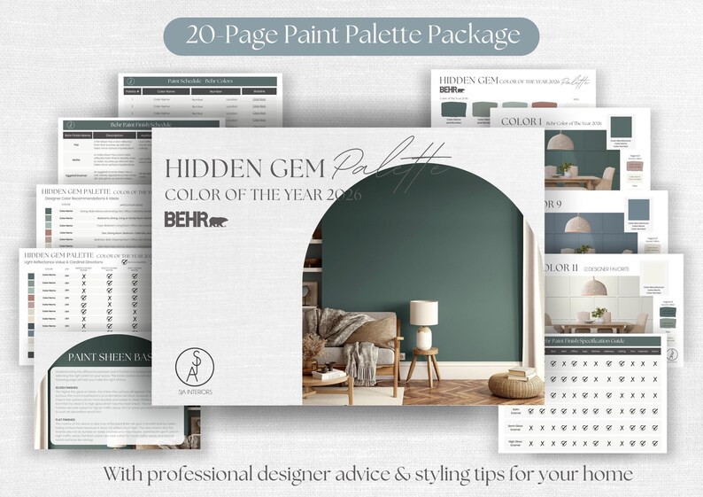 2026 Color of the Year | Behr Hidden Gem and Coordinating Colors ...