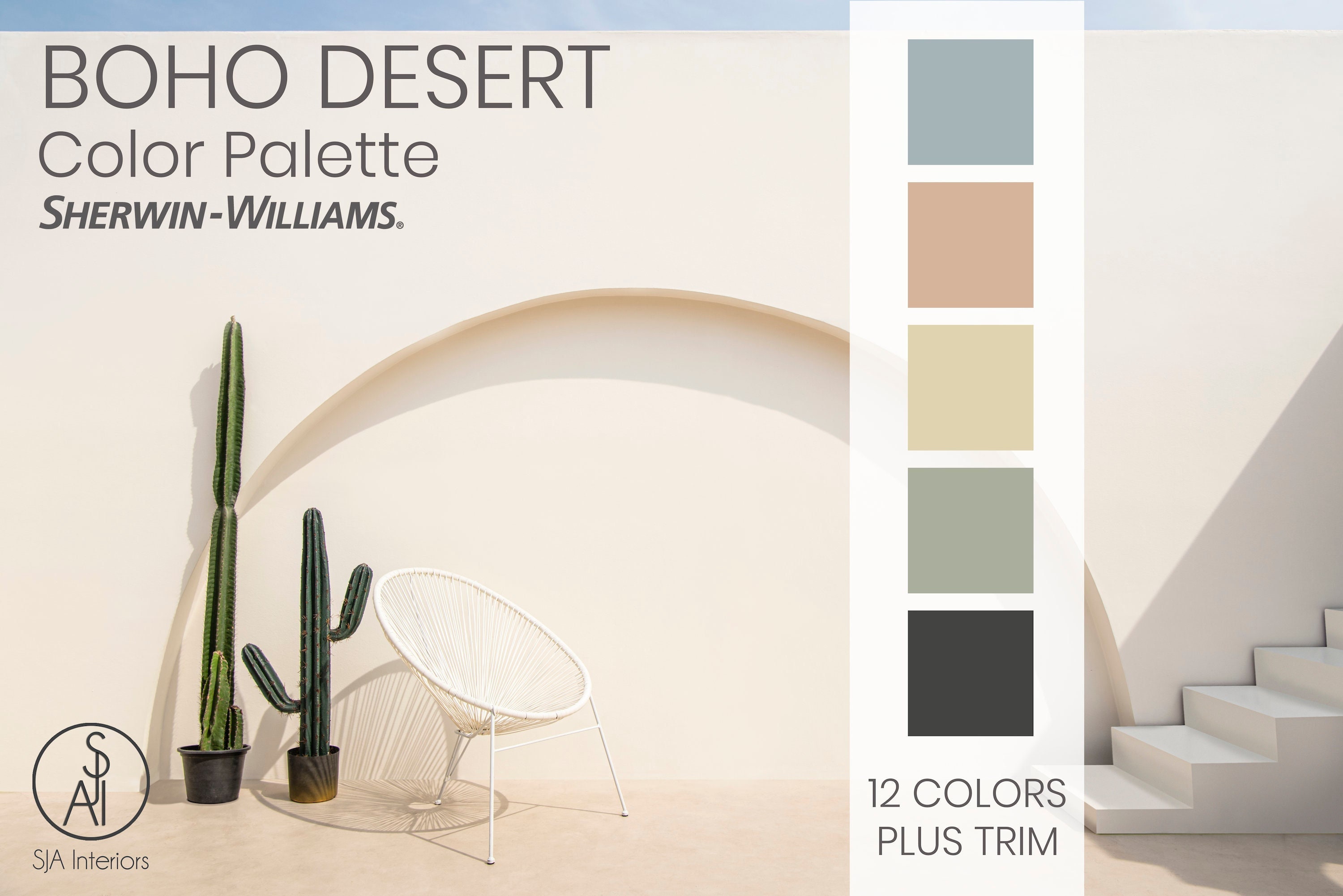 Boho Desert Color Palette Sherwin Williams Interior Paint - Etsy