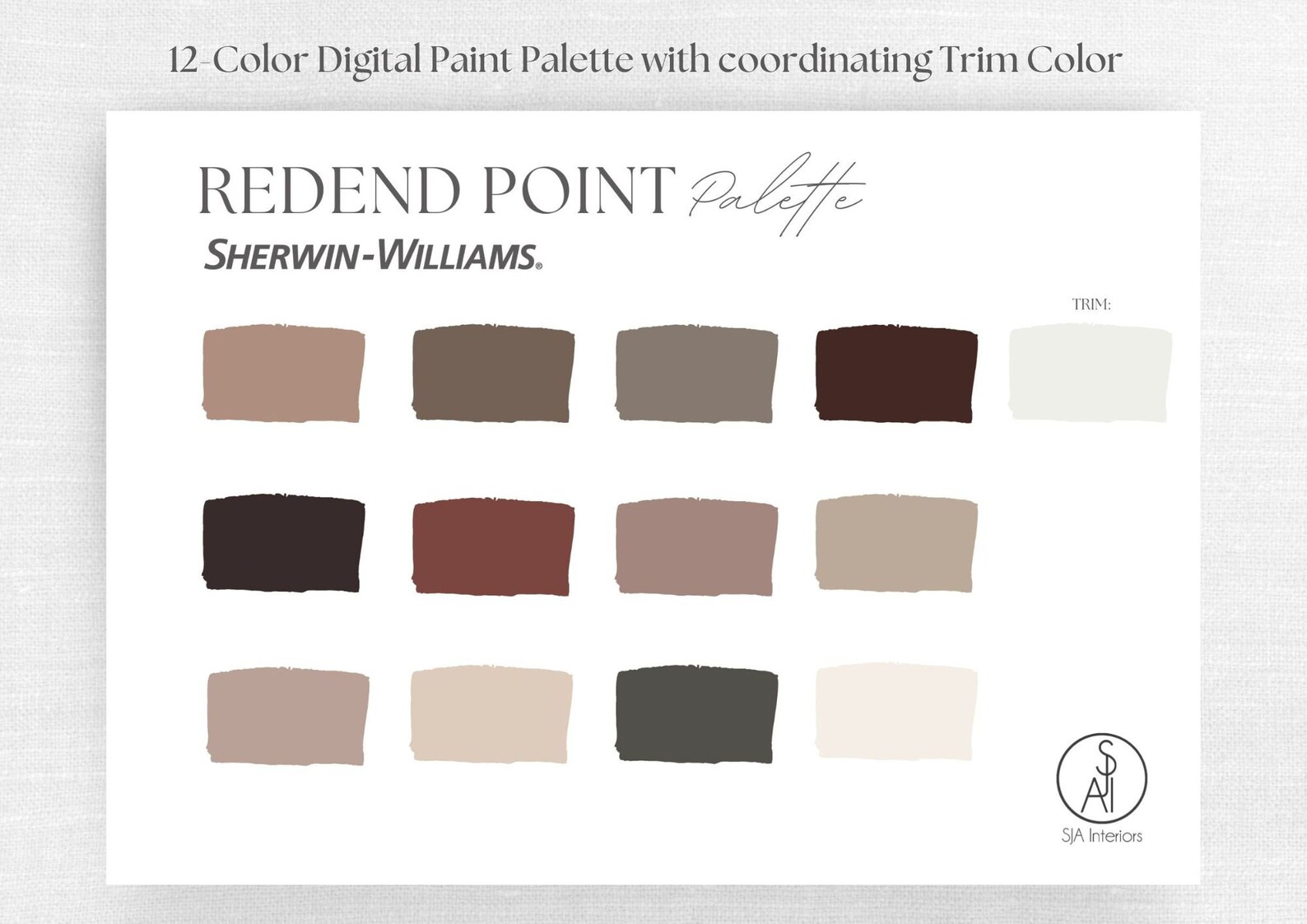 Redend Point Color Palette | Sherwin Williams | E-design | Professional ...