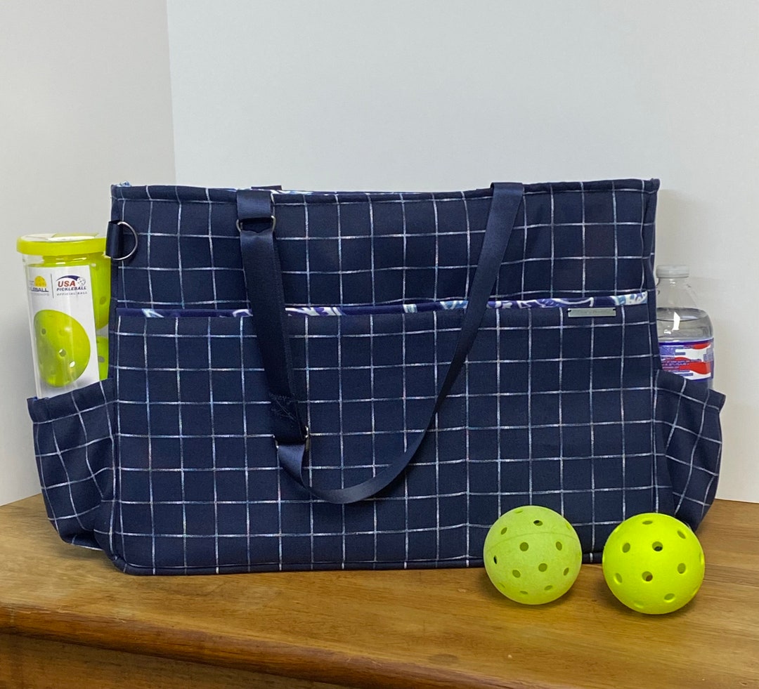 Pickleball Tote Bag for Pickleball Navy Blue Pickleball Bag With ...