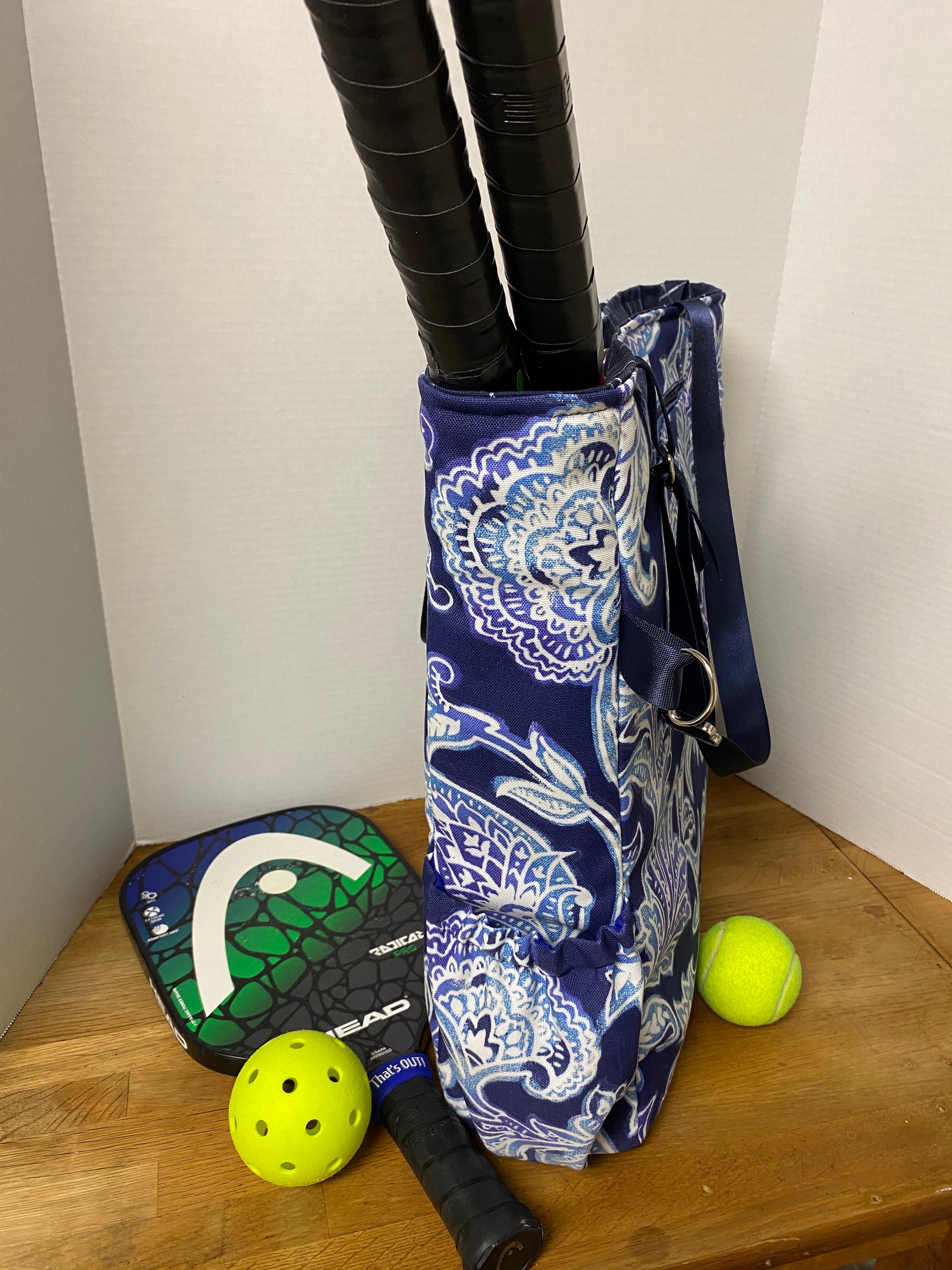 Tennis Tote Pickleball Tote Tall & Thin Tennis Pickleball Tote Tennis ...