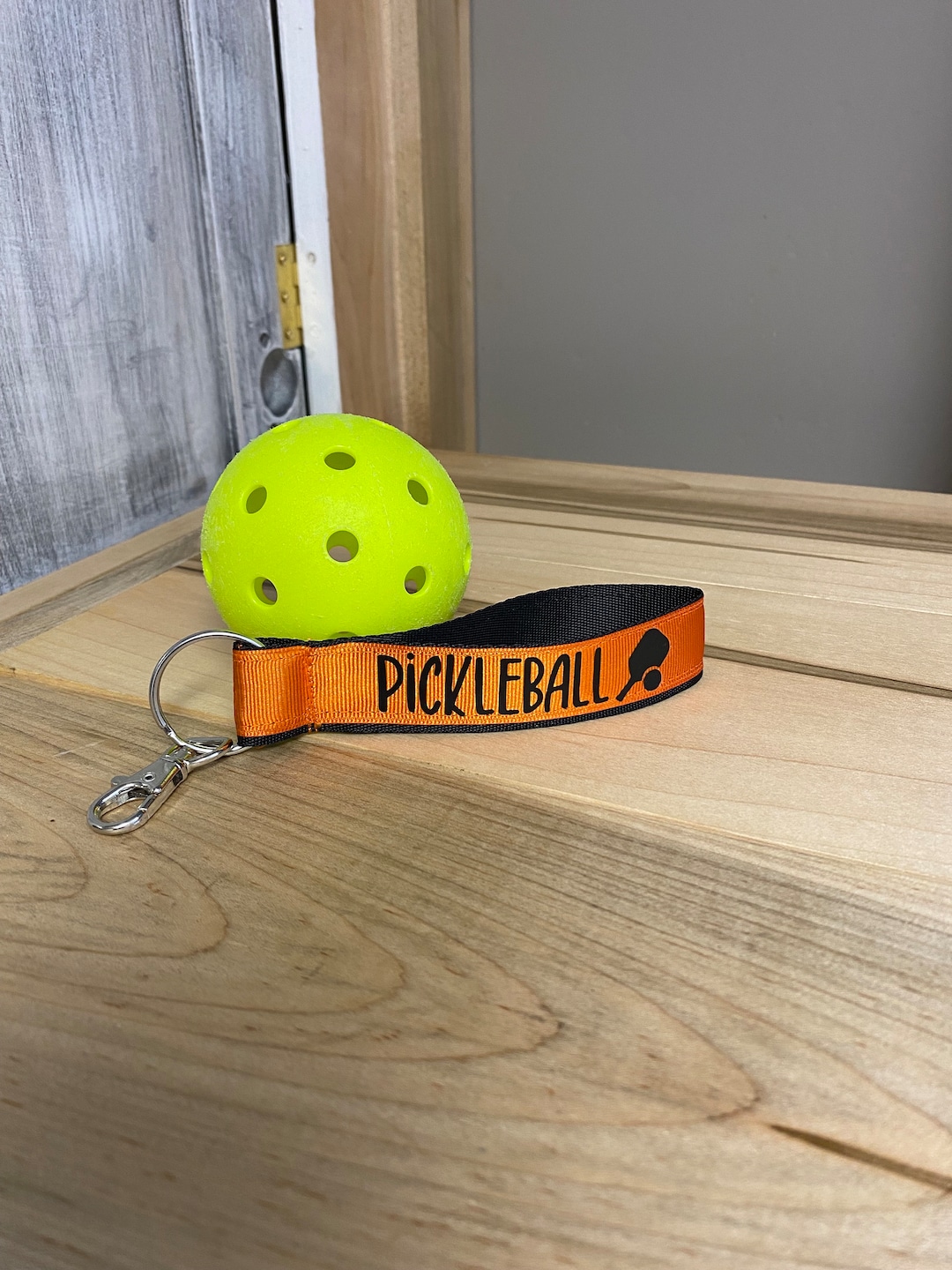 Orange Keychain Pickleball Loop Pickleball Keychain Gift for Pickleball ...