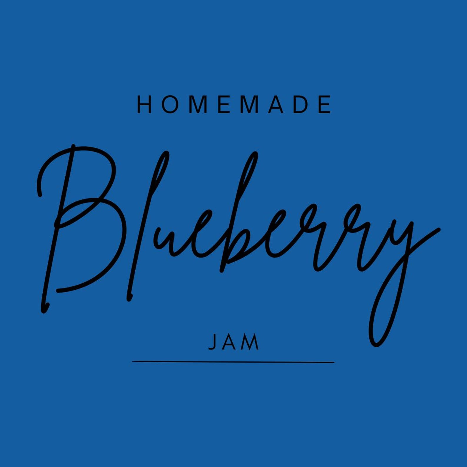 Homemade Blueberry Jam Label - PNG File | Printable - Etsy