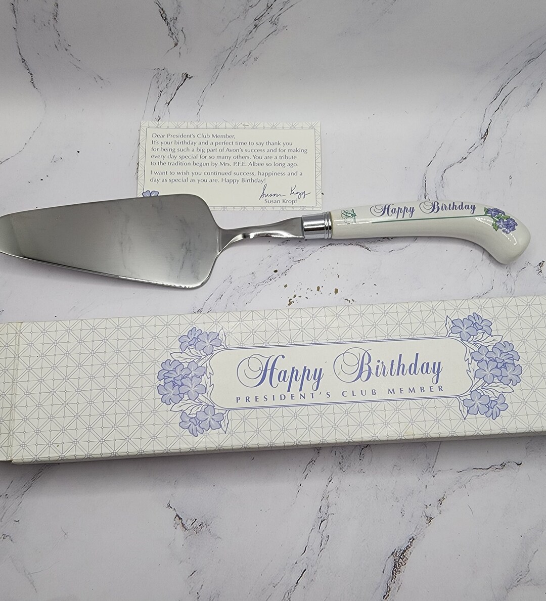 Cake Server Happy Birthday 1999 Avon - Etsy Australia